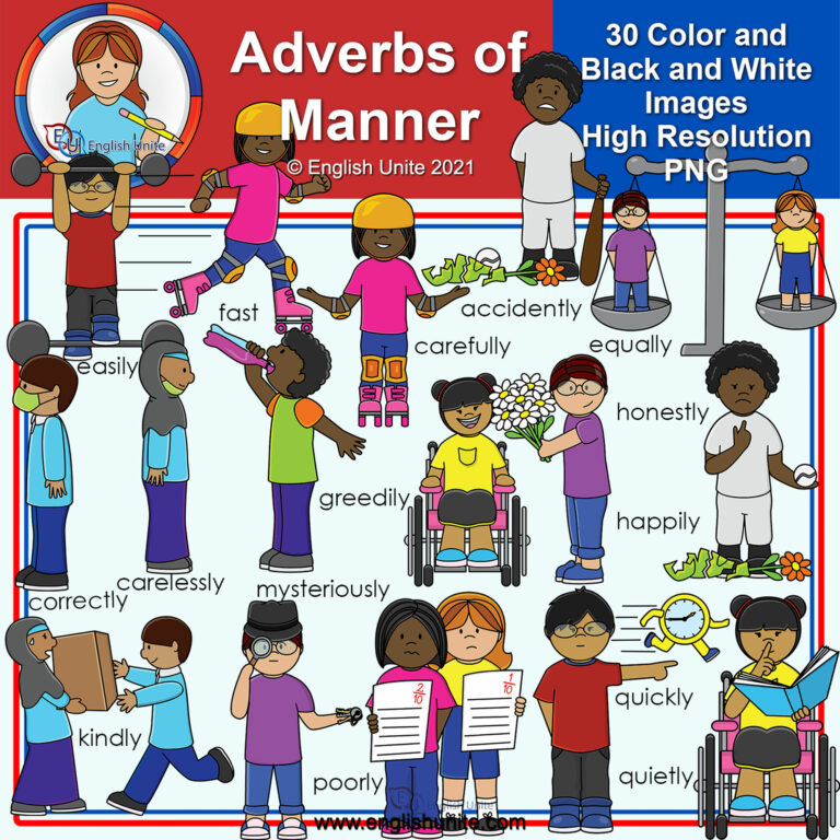 Clip Art - Adverbs Bundle | Made By Teachers