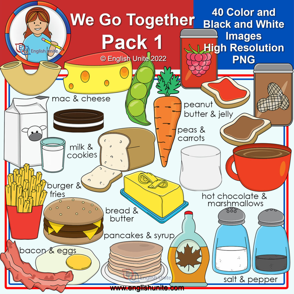 Clip Art - We Go Together Pack 1 | Made By Teachers