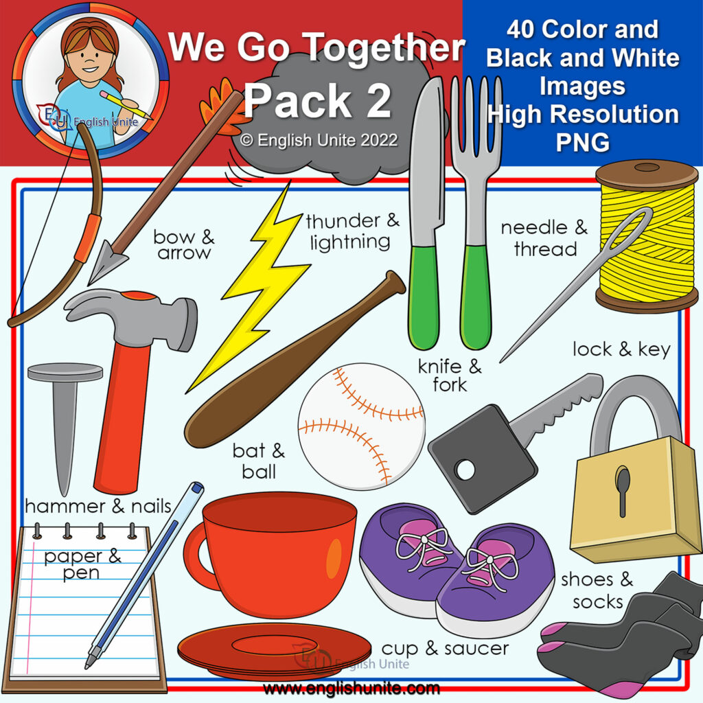 Clip Art - We Go Together Pack 2 | Made By Teachers