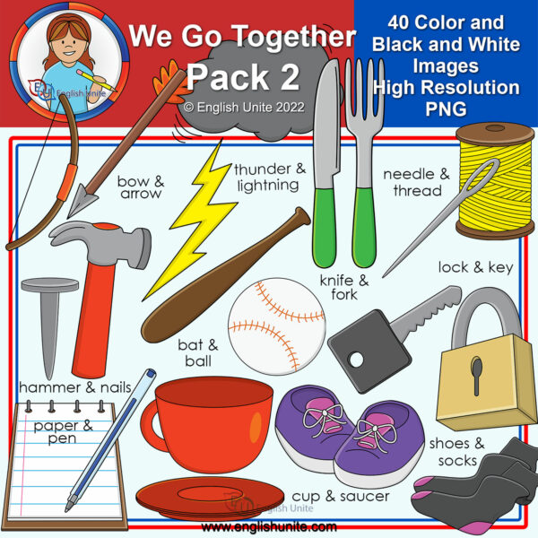 Clip Art - We Go Together Pack 2 | Made By Teachers