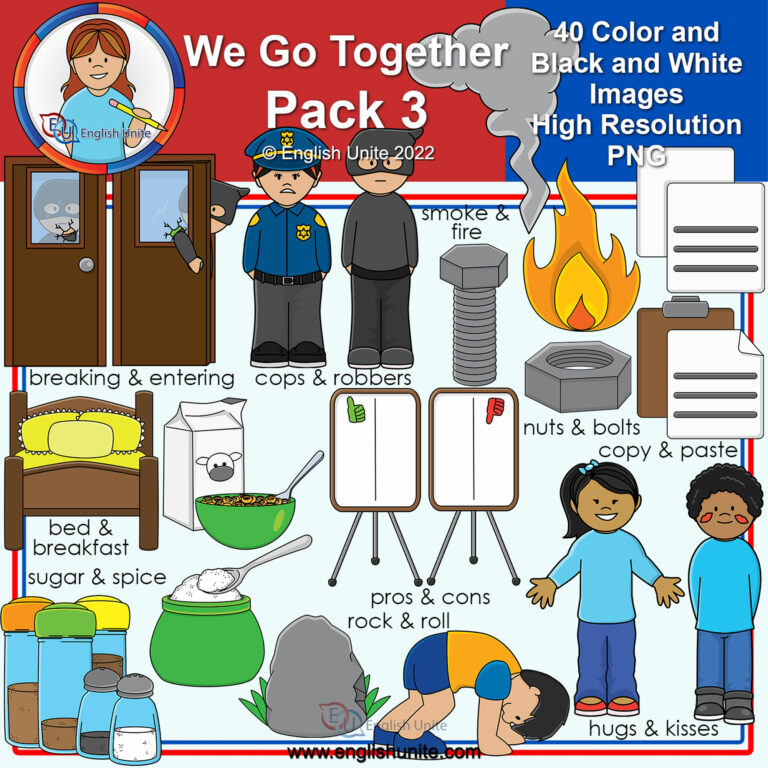 Clip Art - We Go Together Pack 3 | Made By Teachers