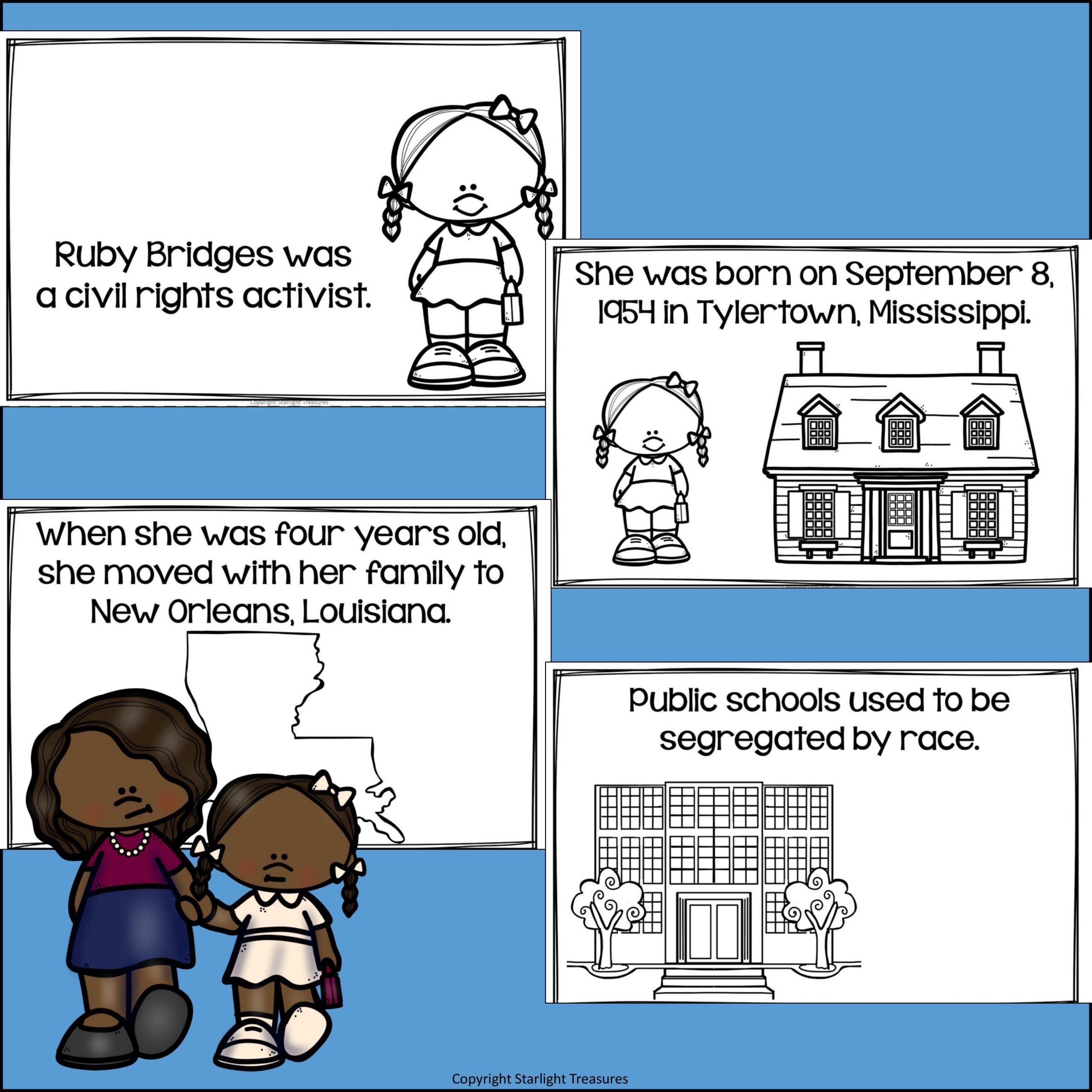 Ruby Bridges Mini Book for Early Readers: Black History Month | Made By ...