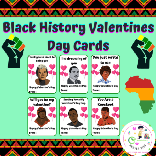 Black History Valentines Day Cards | Made By Teachers