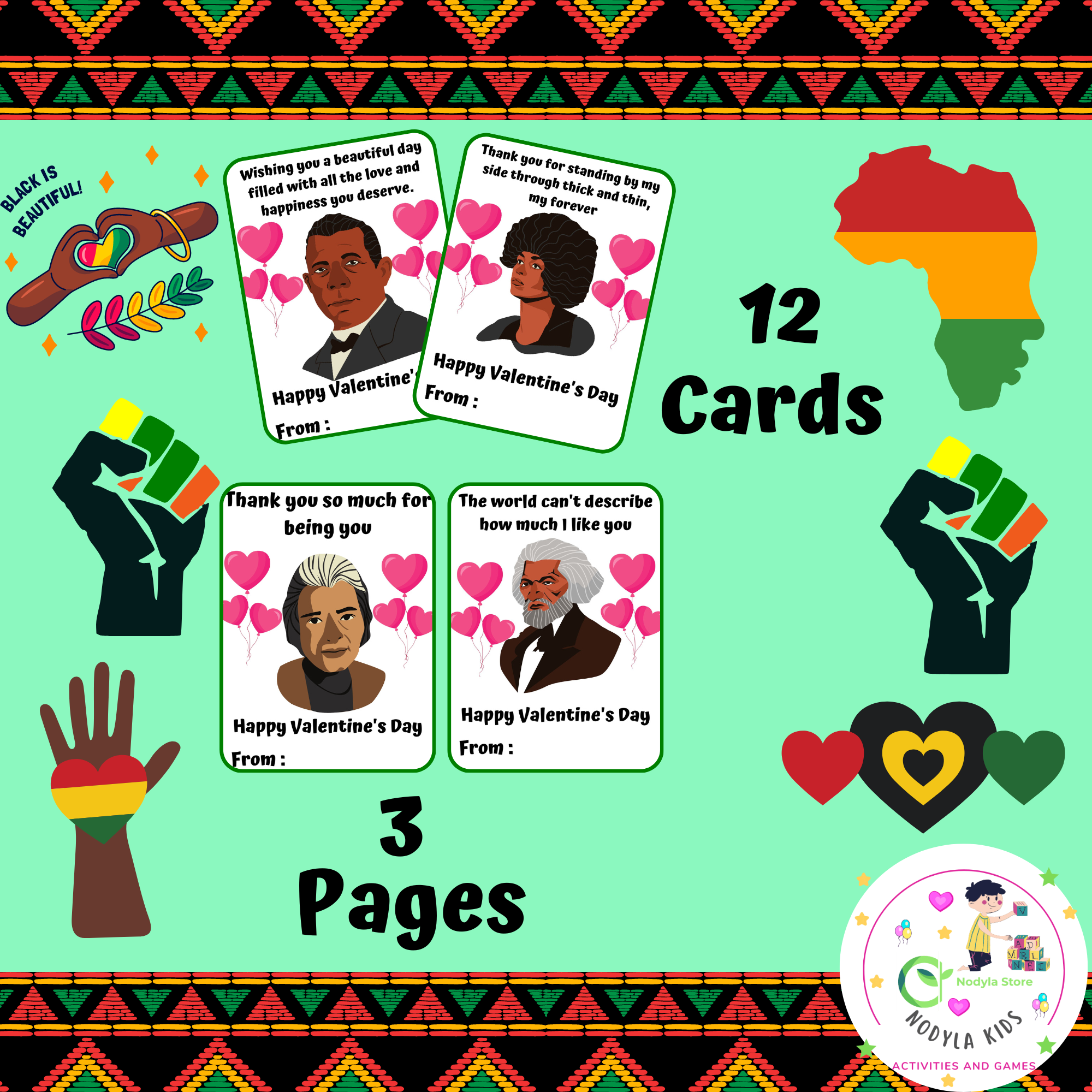 Black History Valentines Day Cards | Made By Teachers