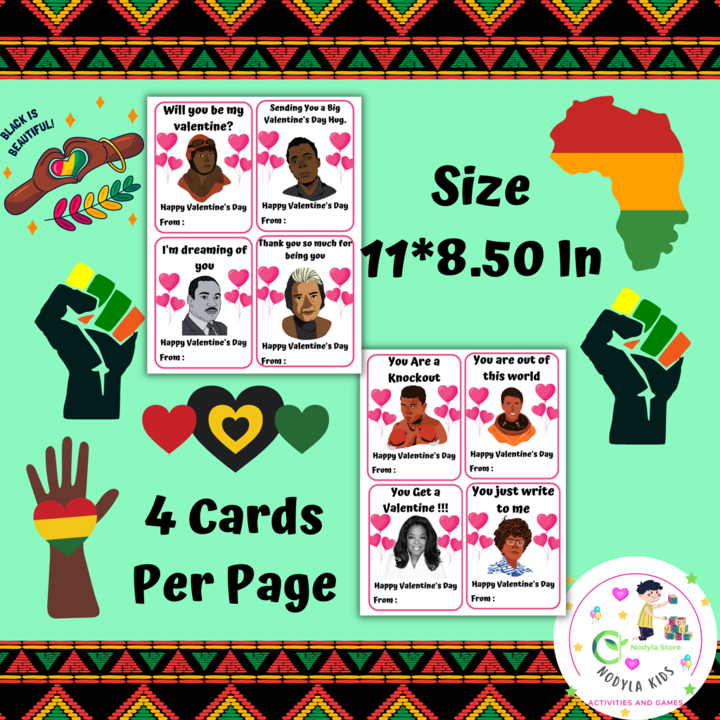 Black History Valentines Day Cards | Made By Teachers