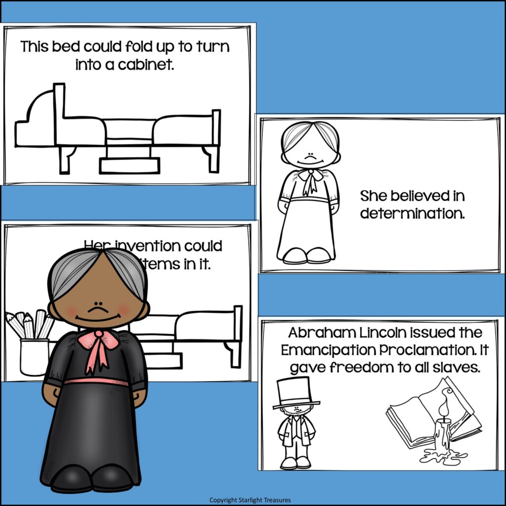 Sarah E. Goode Mini Book for Early Readers: Black History Month | Made ...