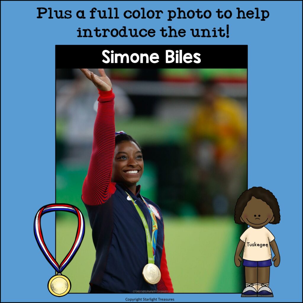 Simone Biles Mini Book for Early Readers: Black History Month | Made By ...