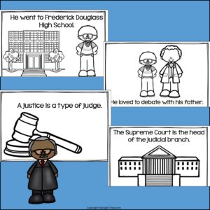 Thurgood Marshall Mini Book for Early Readers: Black History Month ...