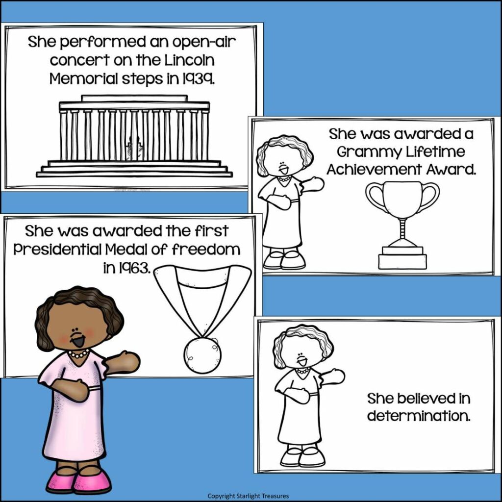 Marian Anderson Mini Book for Early Readers: Black History Month | Made ...