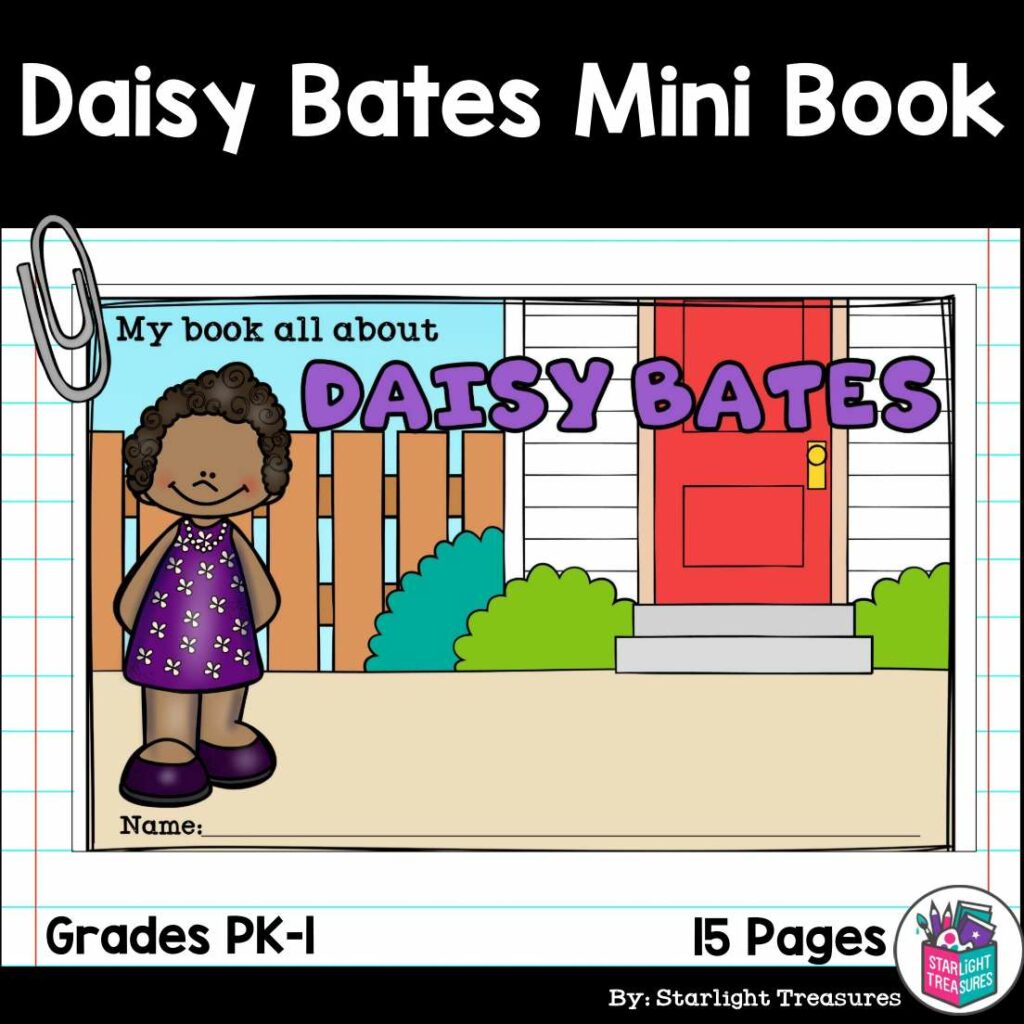 Daisy Bates Mini Book for Early Readers: Black History Month | Made By ...