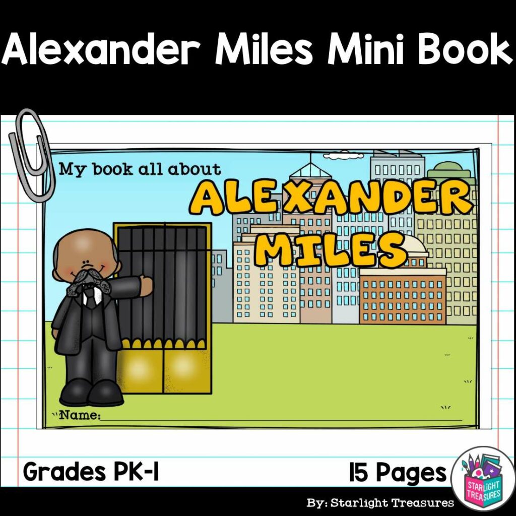 Alexander Miles Mini Book for Early Readers: Black History Month | Made ...