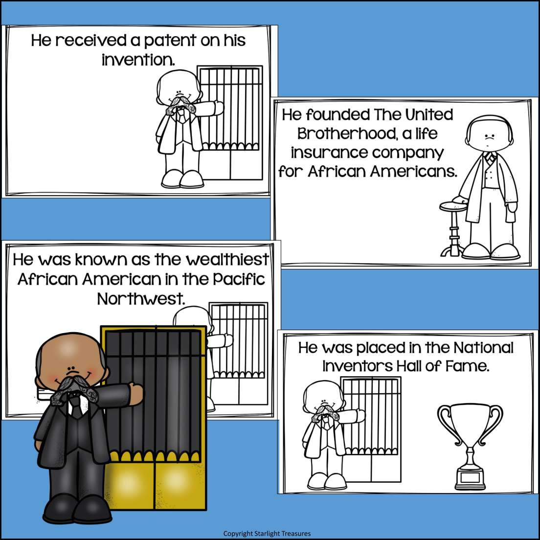 Alexander Miles Mini Book for Early Readers: Black History Month | Made ...