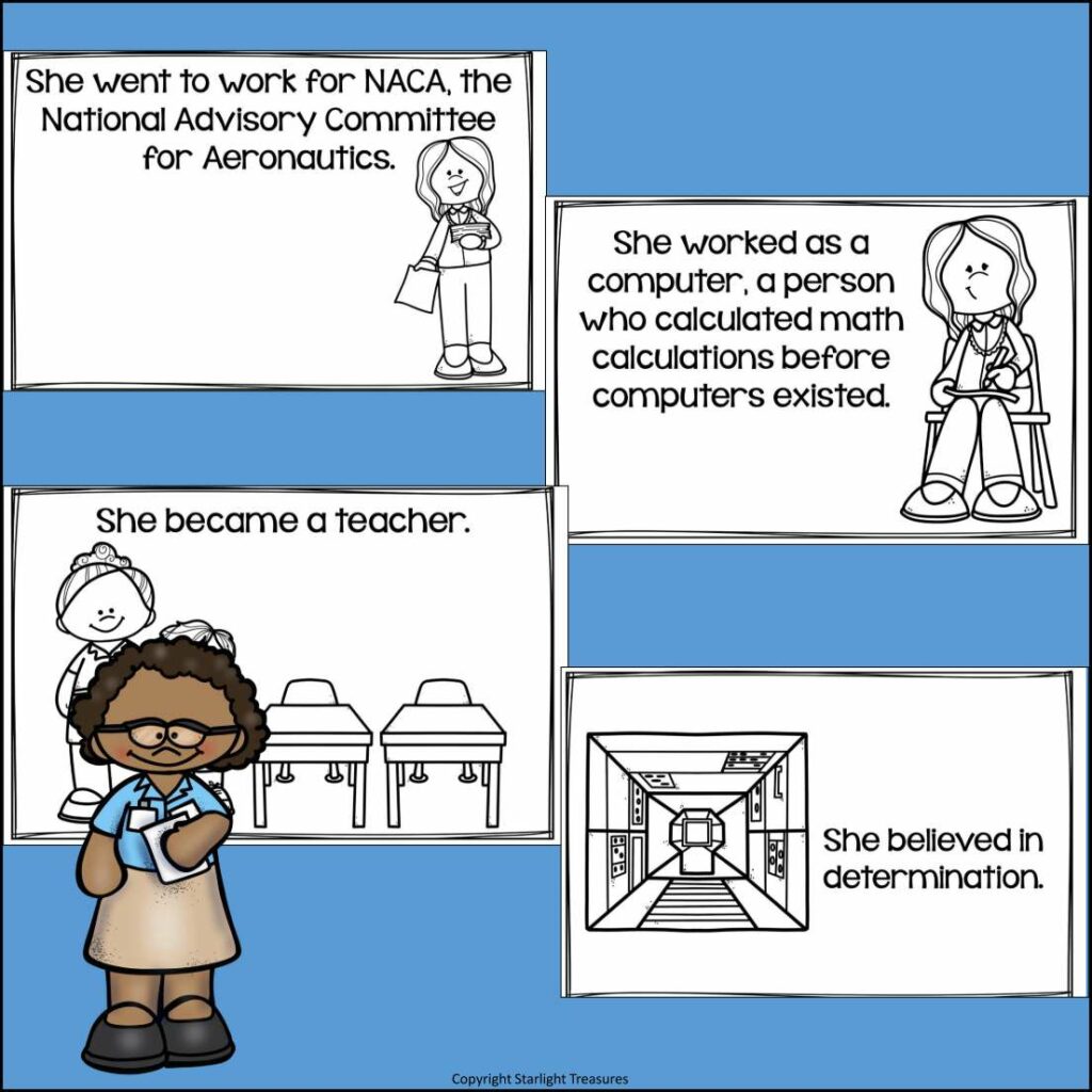 Katherine Johnson Mini Book for Early Readers: Black History Month ...