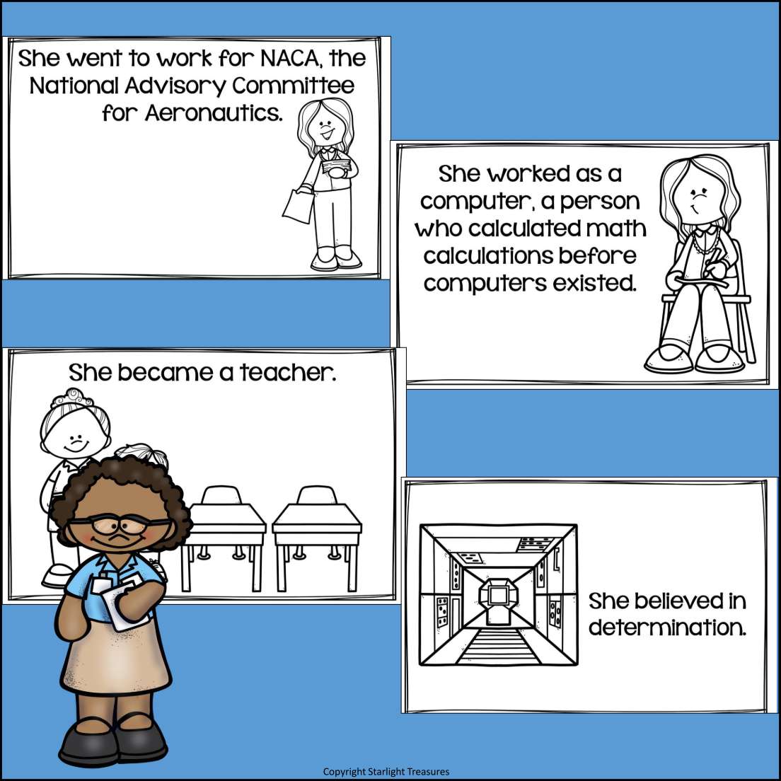 Katherine Johnson Mini Book for Early Readers: Black History Month ...