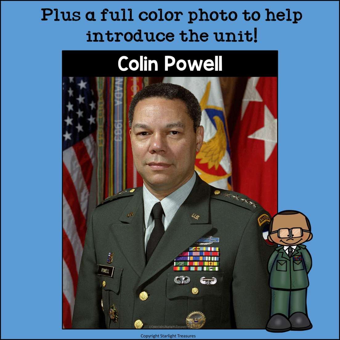 Colin Powell Mini Book for Early Readers: Black History Month | Made By ...