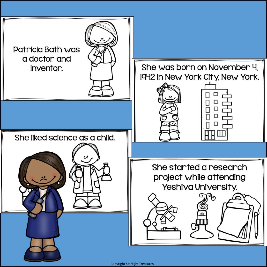 Patricia Bath Mini Book for Early Readers: Black History Month | Made ...