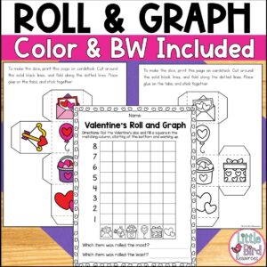Valentine's Day Bar Graphs Worksheets and Activities | February Math ...
