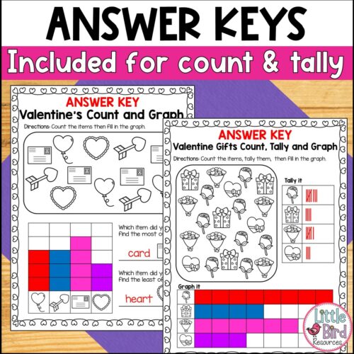 Valentine's Day Bar Graphs Worksheets and Activities | February Math ...