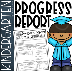 Kindergarten Assessment Progress Report Number Letter Recognition ...