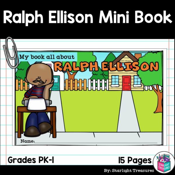 Ralph Ellison Mini Book for Early Readers: Black History Month | Made ...