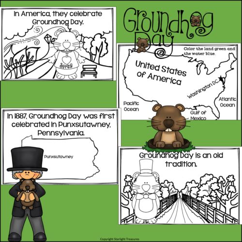 Groundhog Day Mini Book for Early Readers | Made By Teachers