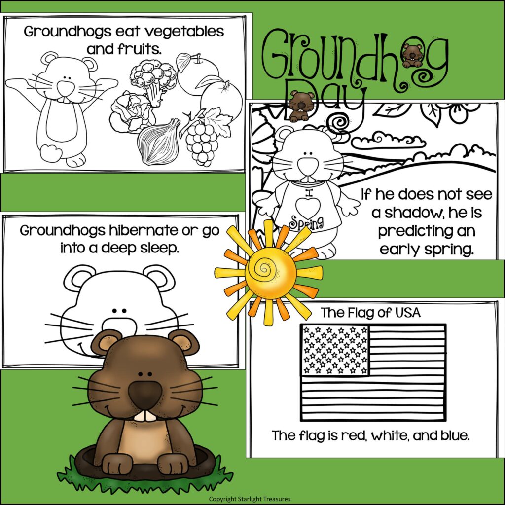 Groundhog Day Mini Book for Early Readers | Made By Teachers