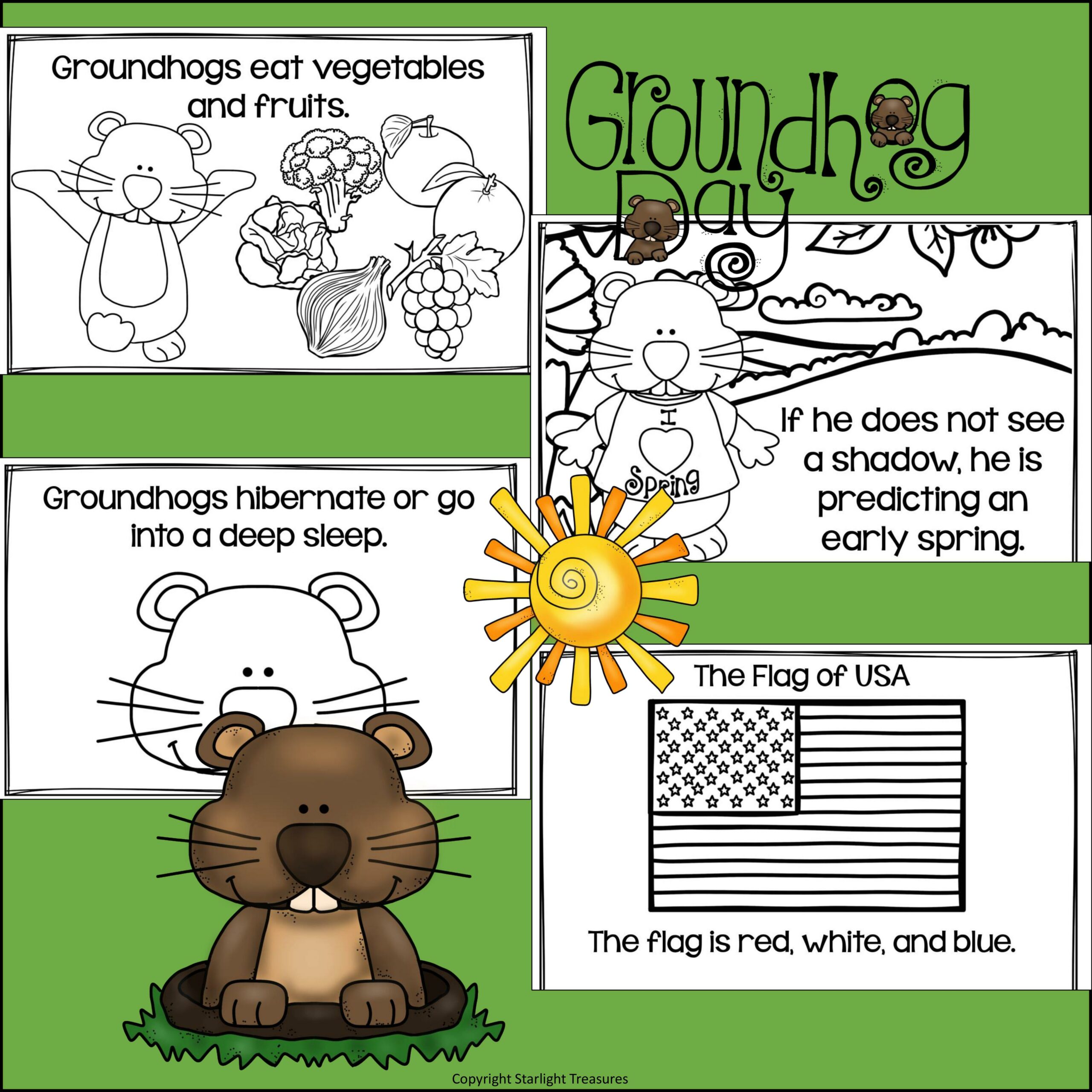 Groundhog Day Mini Book for Early Readers | Made By Teachers