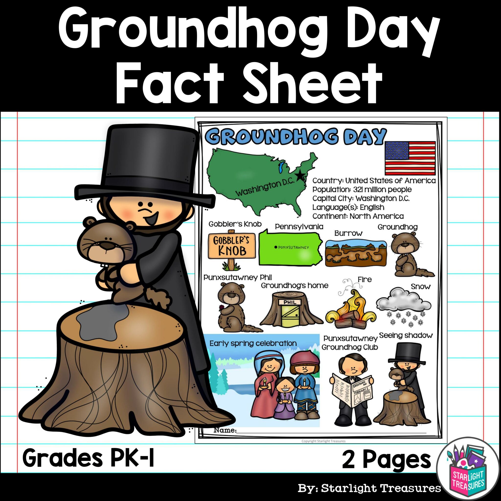 Groundhog Day Fact Sheet for Early Readers | Made By Teachers