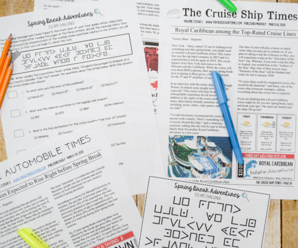 SPRING BREAK Escape Room (Team Building Activities) | Made By Teachers