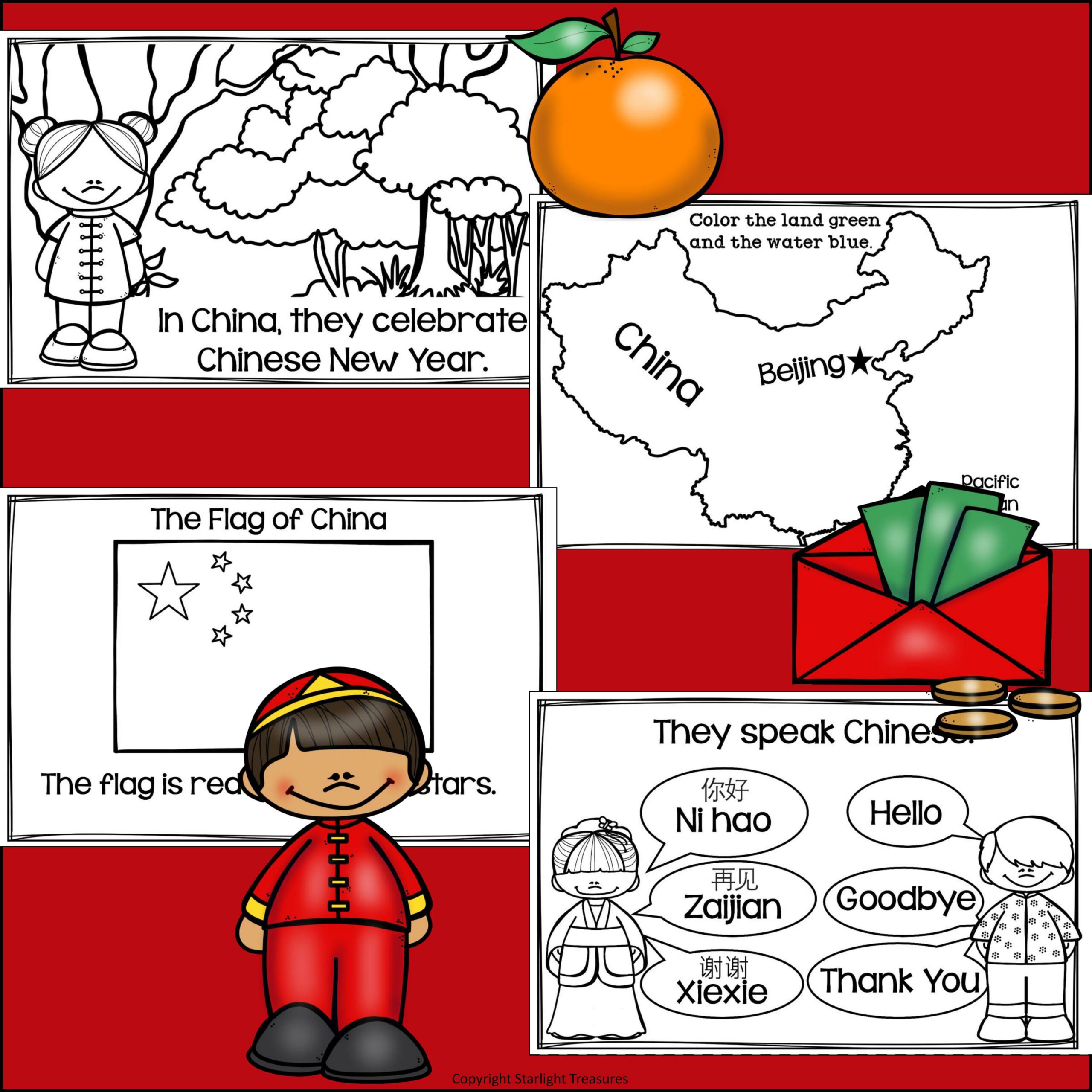 Chinese New Year Mini Book for Early Readers | Made By Teachers