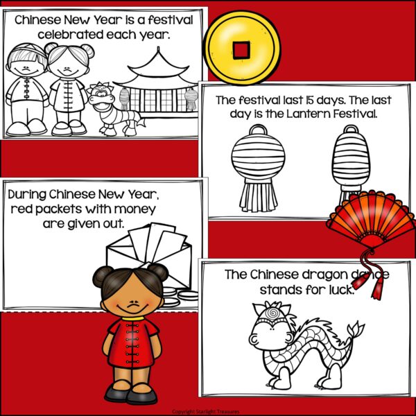 Chinese New Year Mini Book for Early Readers - Made By Teachers