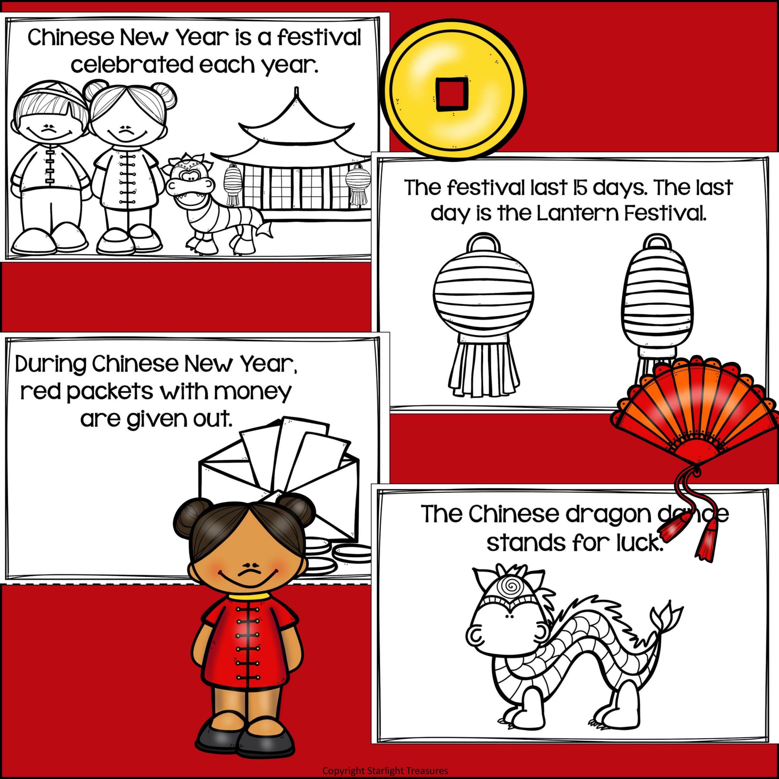 Chinese New Year Mini Book for Early Readers | Made By Teachers