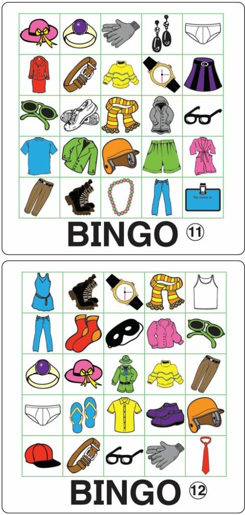 Clothing Bingo ESL ELL Newcomer Game | Made By Teachers