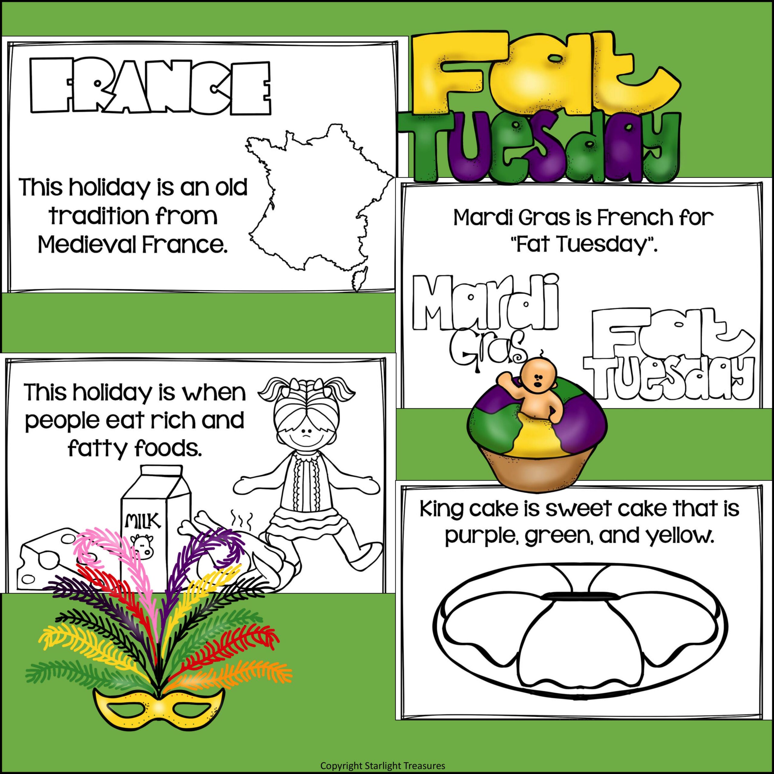 Mardi Gras Mini Book for Early Readers | Made By Teachers