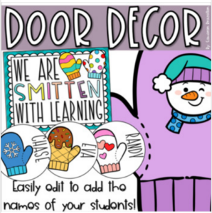 Winter Mittens Door Display Bulletin Board Decoration EDITABLE | Made ...