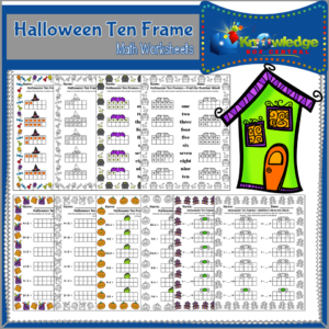 Halloween Ten Frame Math Worksheets | Made By Teachers