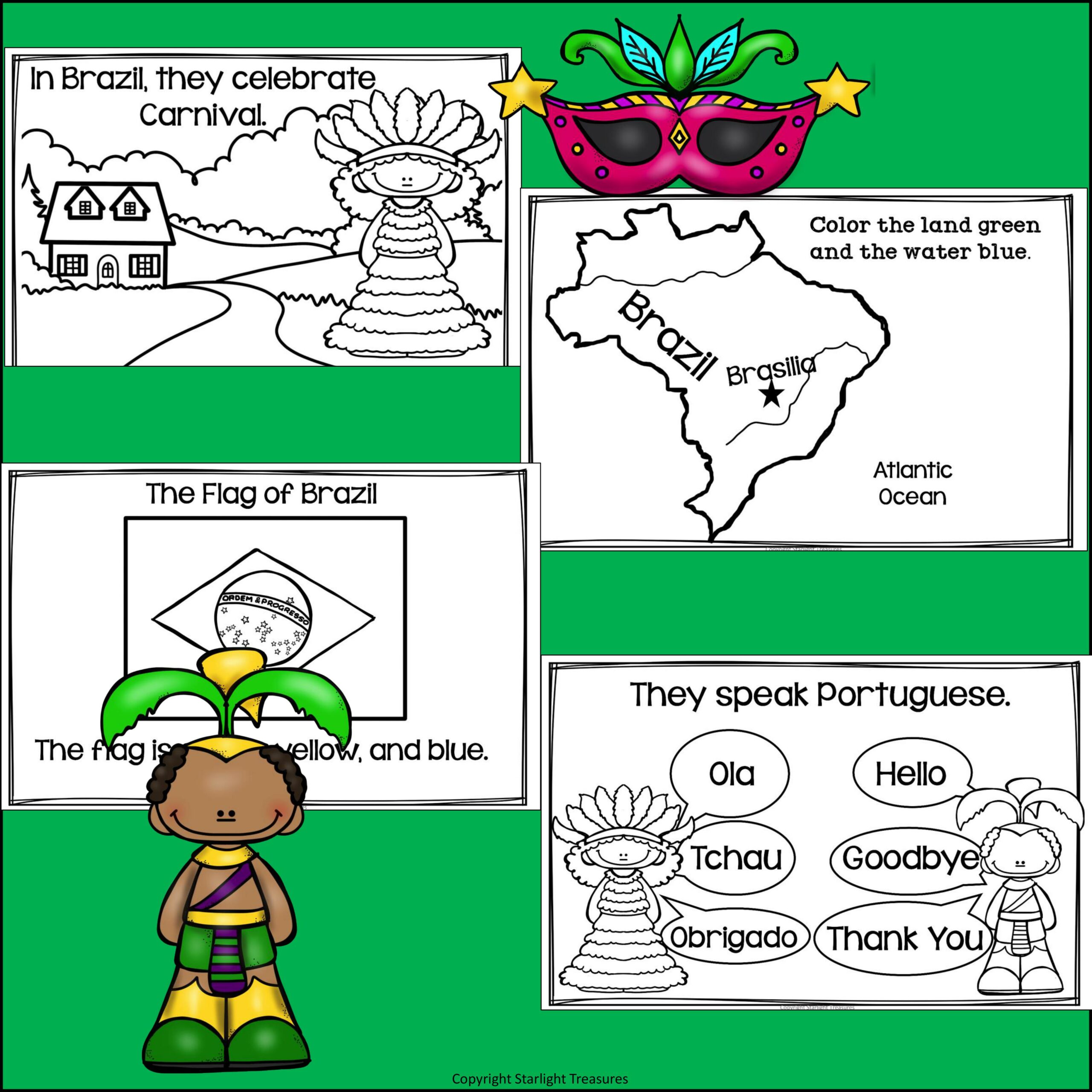 Carnival in Brazil Mini Book for Early Readers | Made By Teachers