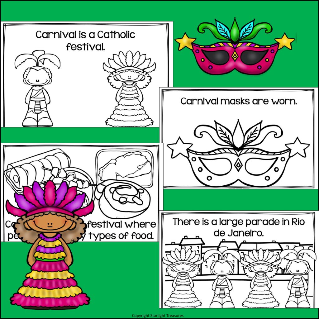 Carnival in Brazil Mini Book for Early Readers | Made By Teachers