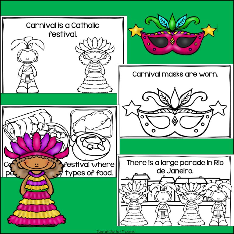 Carnival in Brazil Mini Book for Early Readers | Made By Teachers