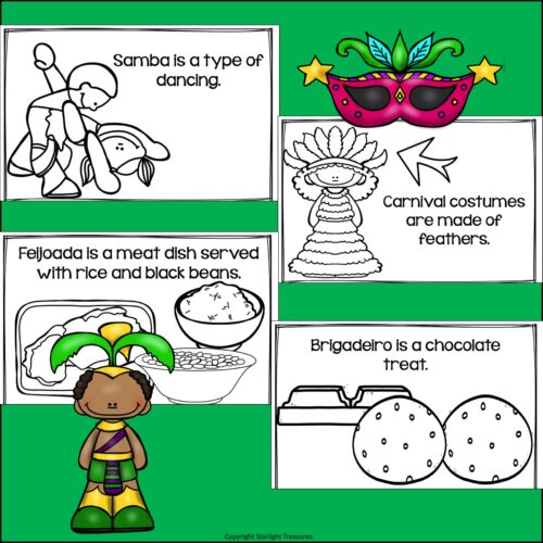 Carnival in Brazil Mini Book for Early Readers | Made By Teachers