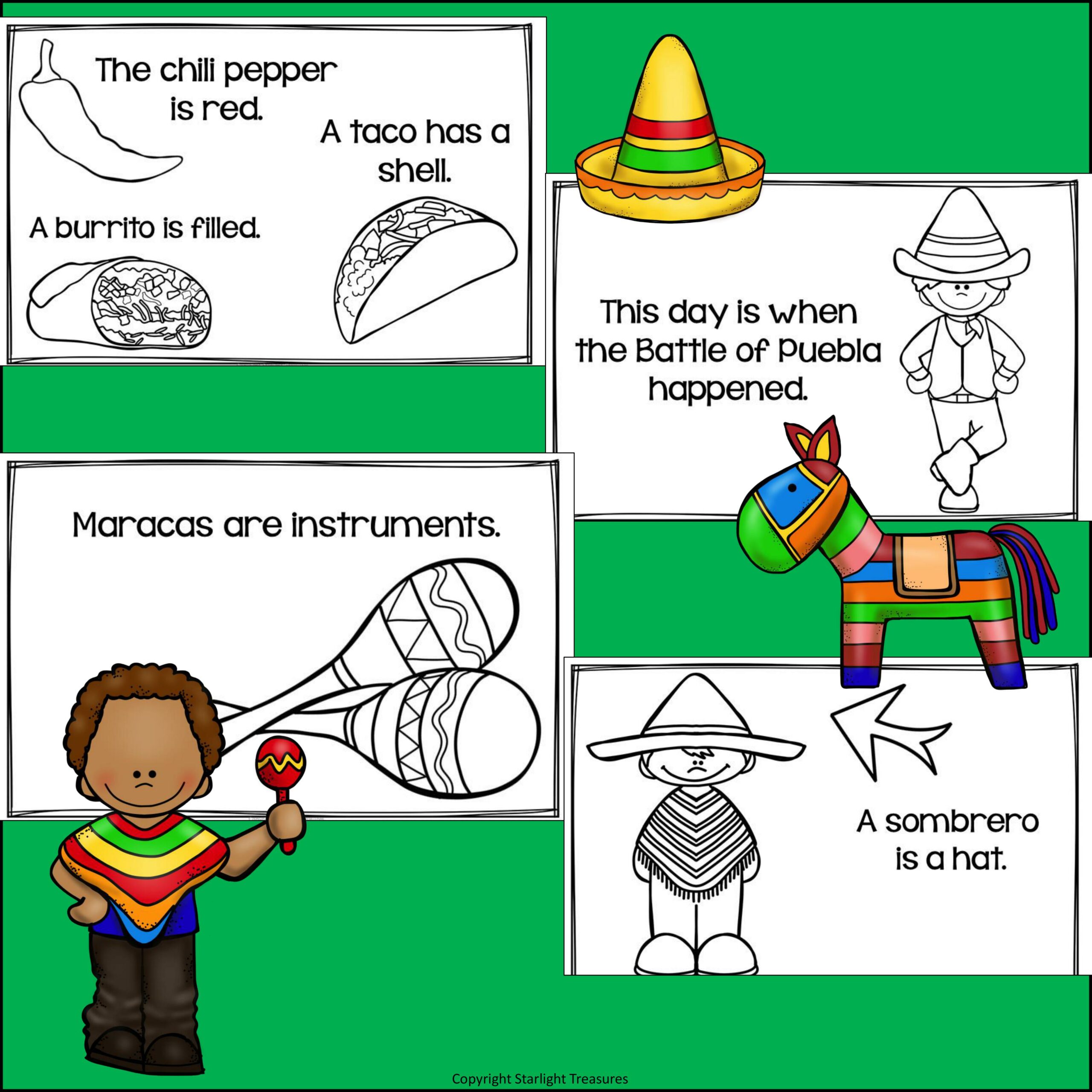 Cinco de Mayo Mini Book for Early Readers | Made By Teachers