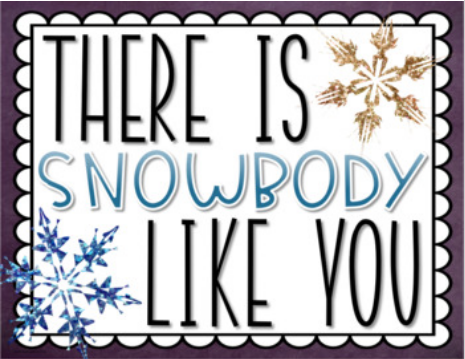 Winter Snow Glitter Snowflake Door Display Bulletin Board Decoration ...