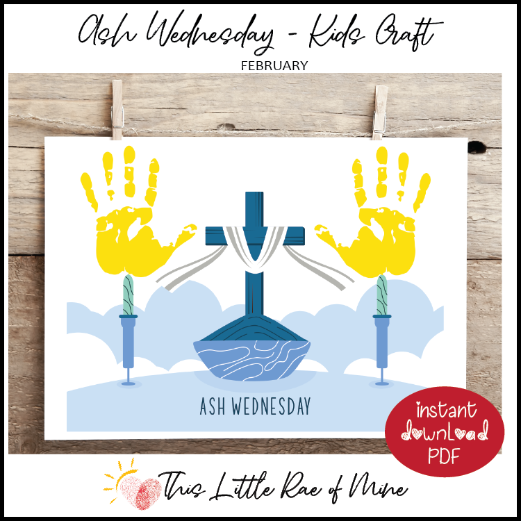 Ash Wednesday - Lent Season - Christian - Holy Day - handprint Art ...