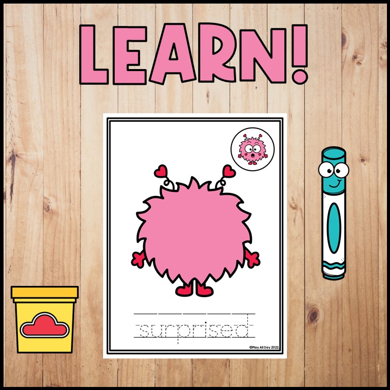 Valentine’s Day Emotions Play Dough Mats | Social Emotional Learning ...