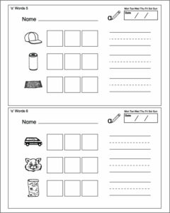 CVC Word Puzzles 45 Word Set ESL ELL Newcomer Activity | Made By Teachers