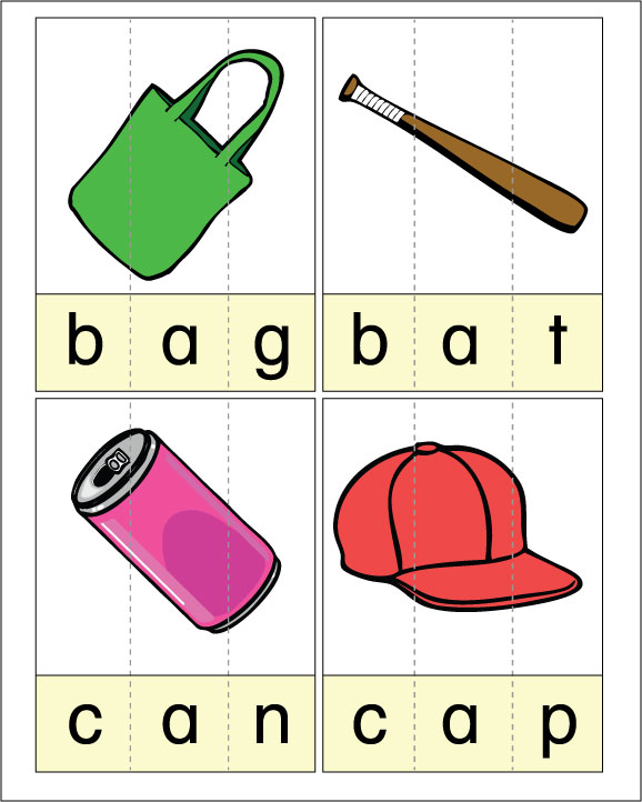 CVC Word Puzzles 80 Word Set ESL ELL Newcomer Activity | Made By Teachers