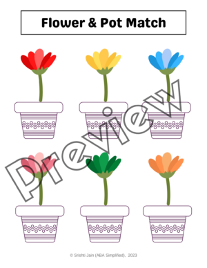 Identical Color Matching File Folder Activities - Set of 10 Activities ...