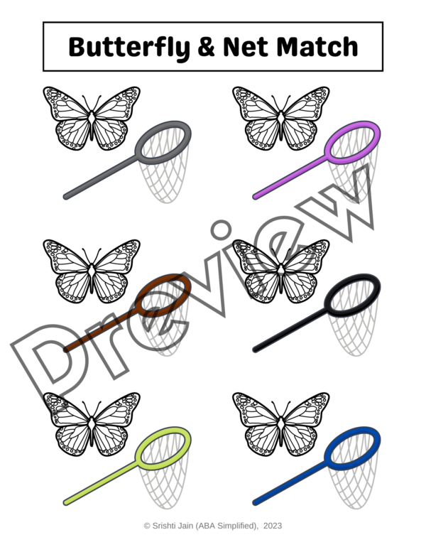 Identical Color Matching File Folder Activities - Set of 10 Activities ...