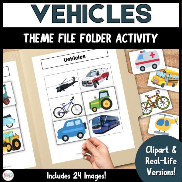 Transportation Theme File Folder Activity | Identical & Non-Identical ...