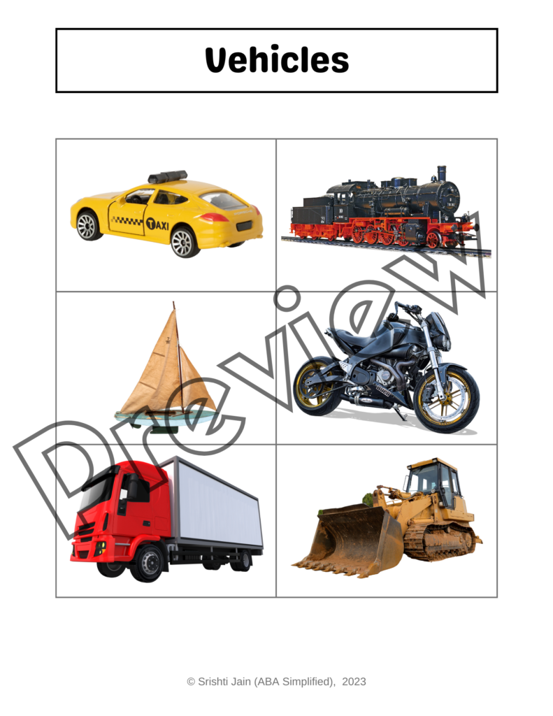 Transportation Theme File Folder Activity | Identical & Non-Identical ...